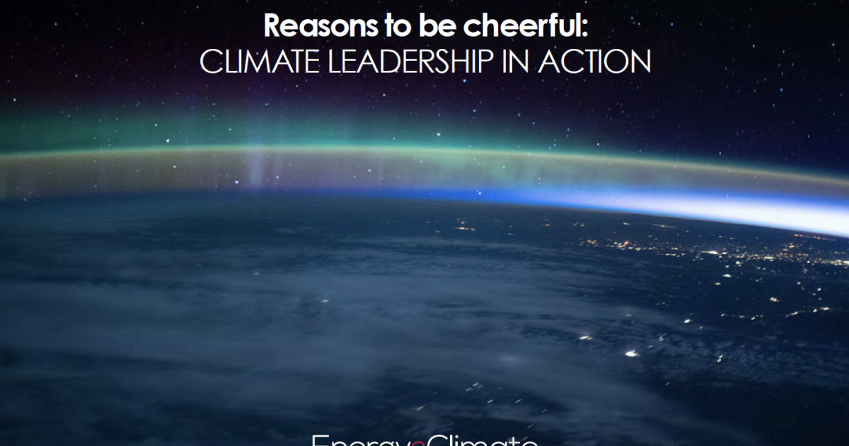 Energy & Climate Intelligence Unit | Reasons to be cheerful:…