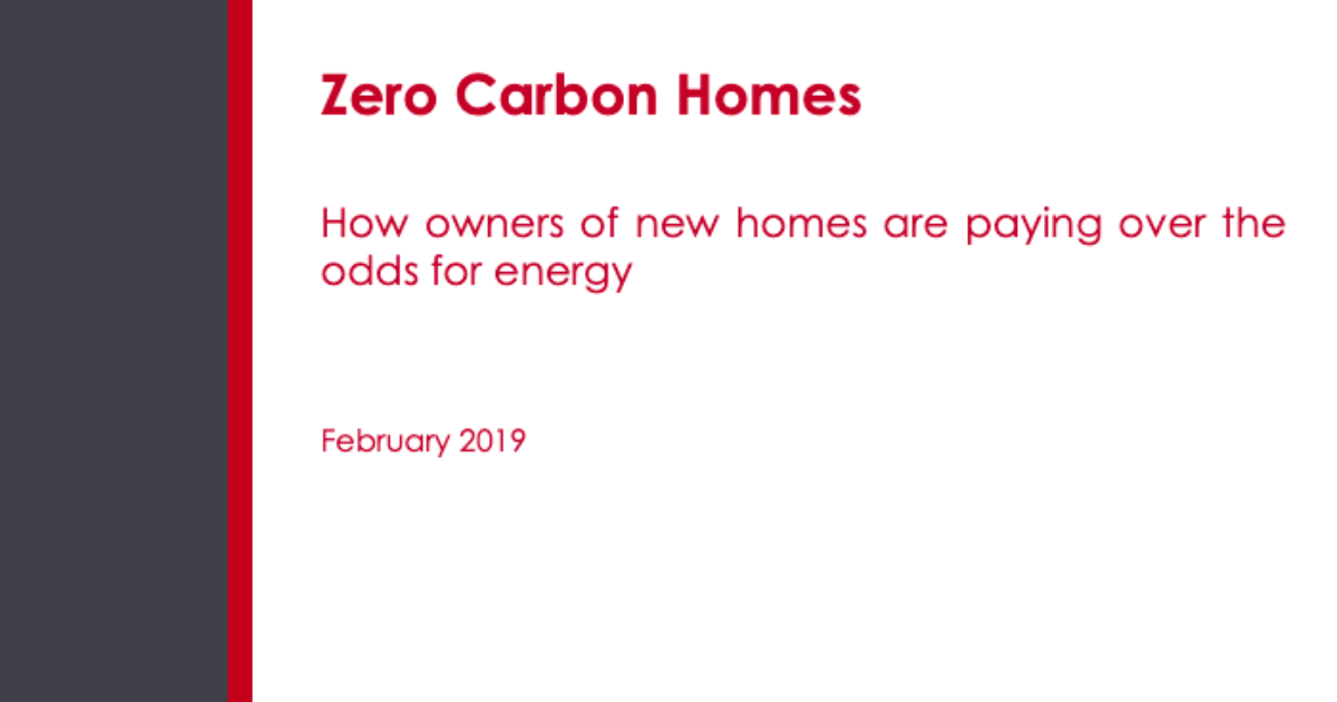 Energy & Climate Intelligence Unit | Zero Carbon Homes