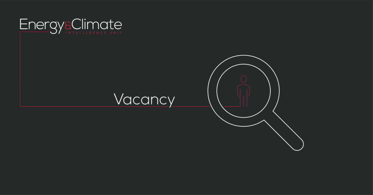 Energy & Climate Intelligence Unit | Job vacancies